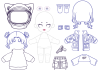 🌠어몽어스 컨셉 종이구관 만들기🌠☄도안공유☄종이구관 그리는 법paper Doll Dress Up쉬운 만들기 네이버 블로그